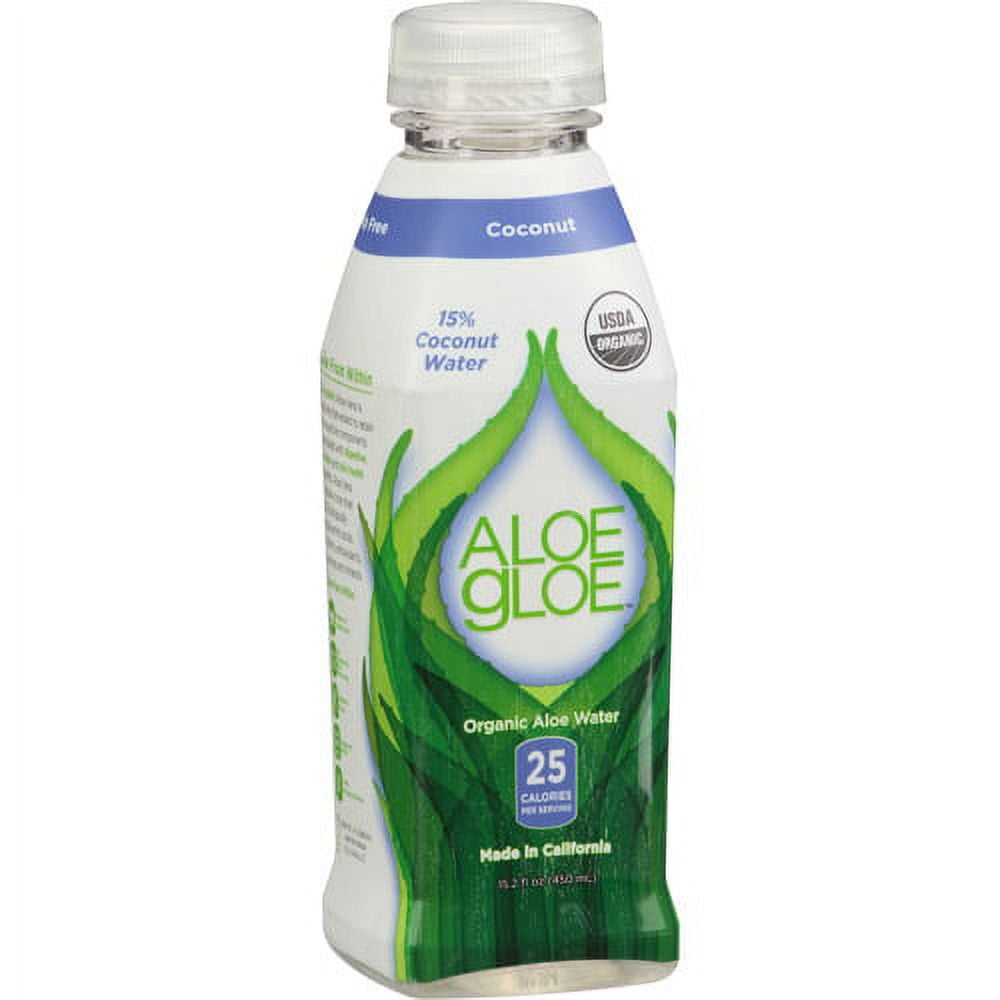 Aloe Gloe Coconut Organic Aloe Water, 15.2 Fl. Oz. - Walmart.com