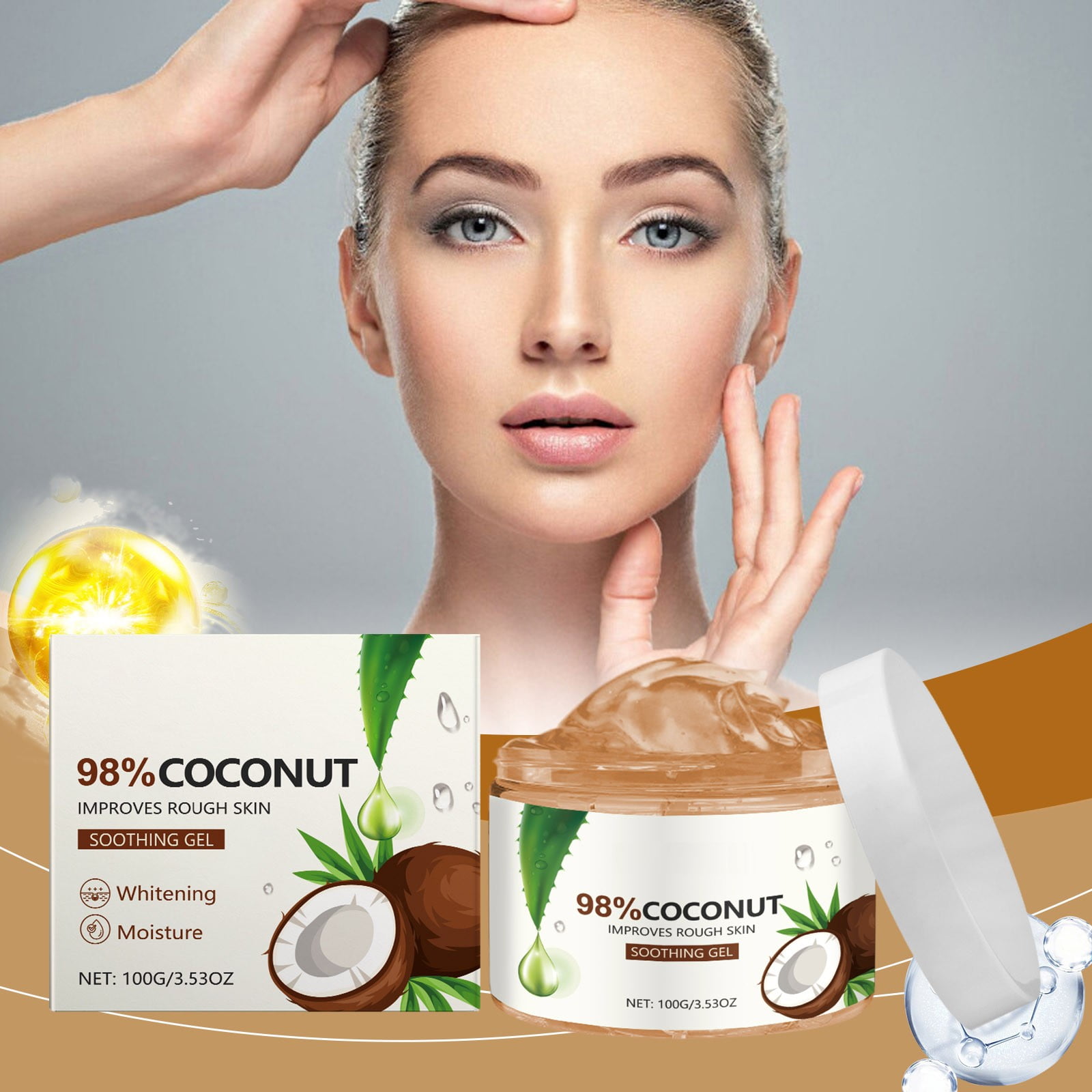 Aloe Infused Moisturizing Gel for Facial Hydration and Itch Relief ...