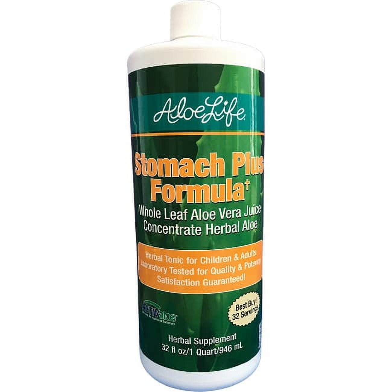 Aloe Life Organic Whole Leaf Pure Aloe Vera Juice Concentrate, 32 oz ...