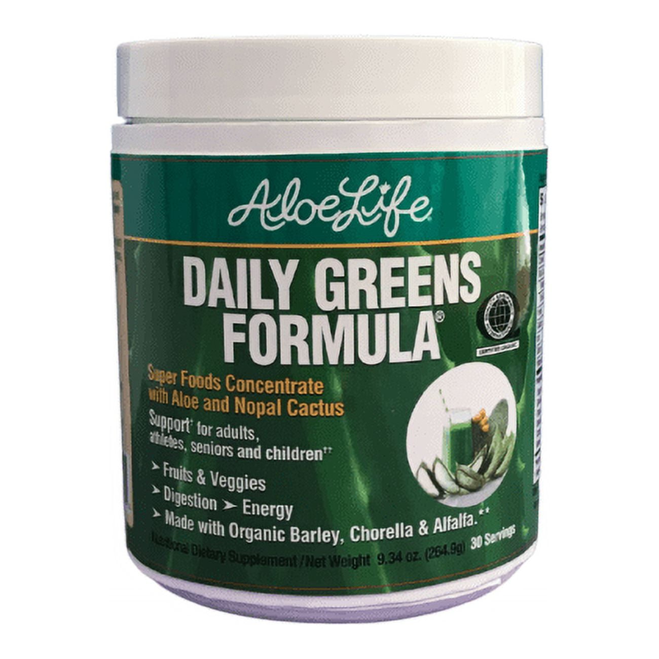 Aloe Life Healthy & Slim Daily Greens Powder 9.34 oz Powder - Walmart.com