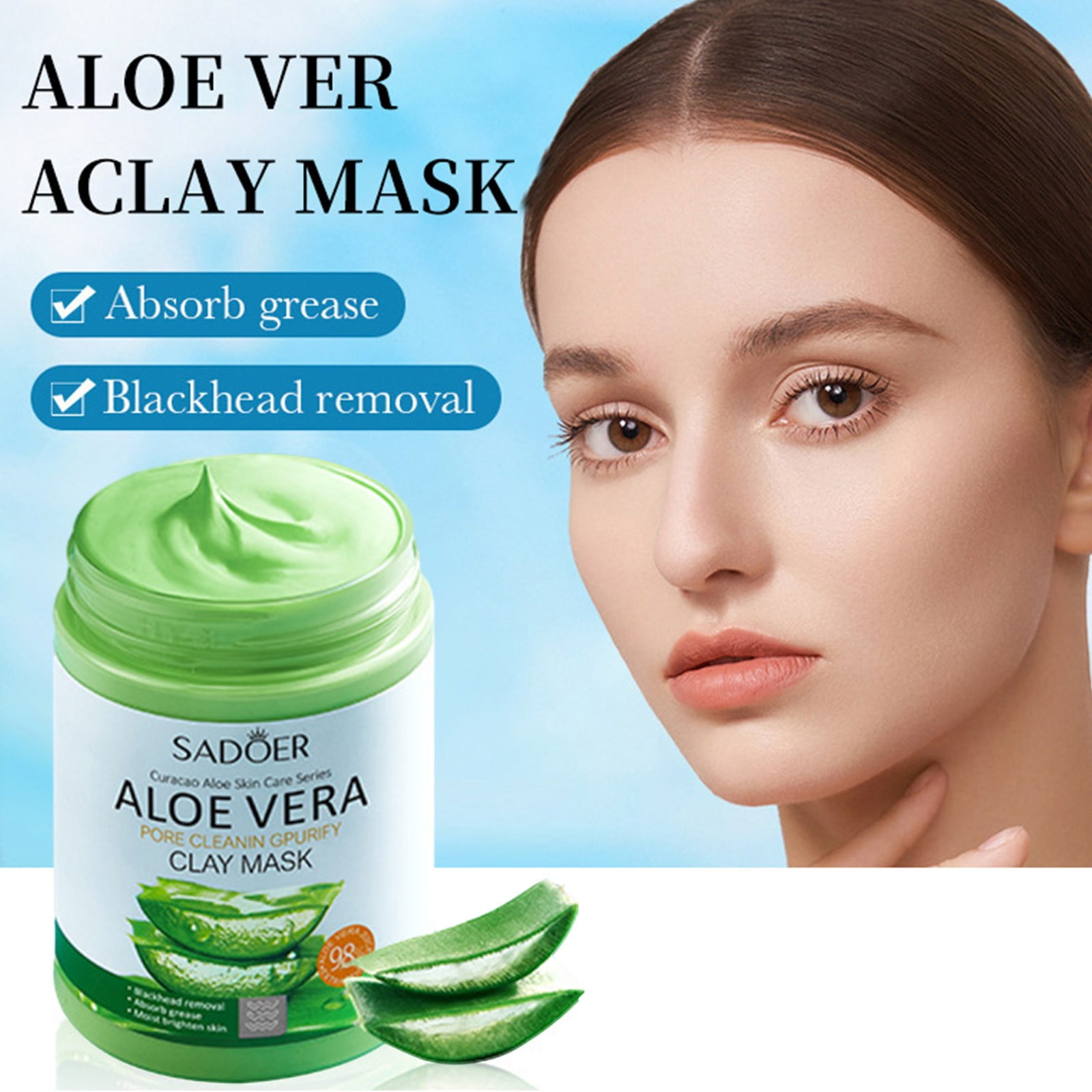 Aloe Pore-Clearing Facial Cleansing Gel Mask | Deep Purifying ...