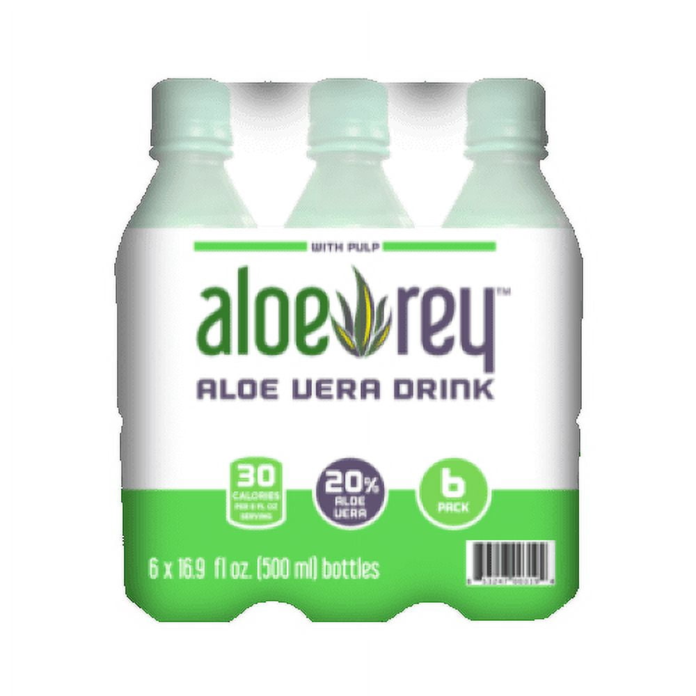 Aloe Rey Aoe Vera Drink, 16.9 Fl. Oz., 6 Count - Walmart Business Supplies