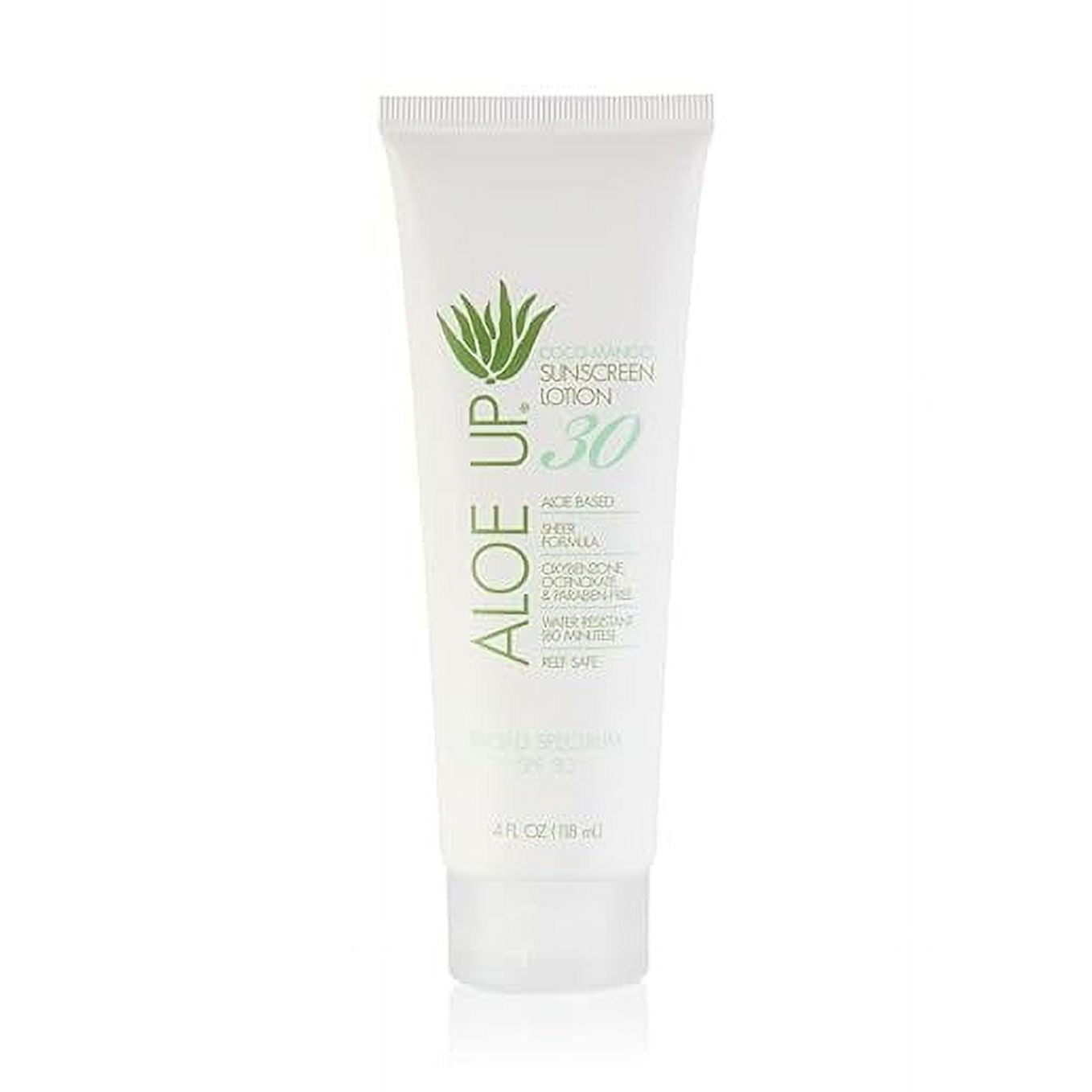 Aloe Up SPF 30 Sunscreen Lotion - Non Greasy & Quick Absorbing Sun Skin ...