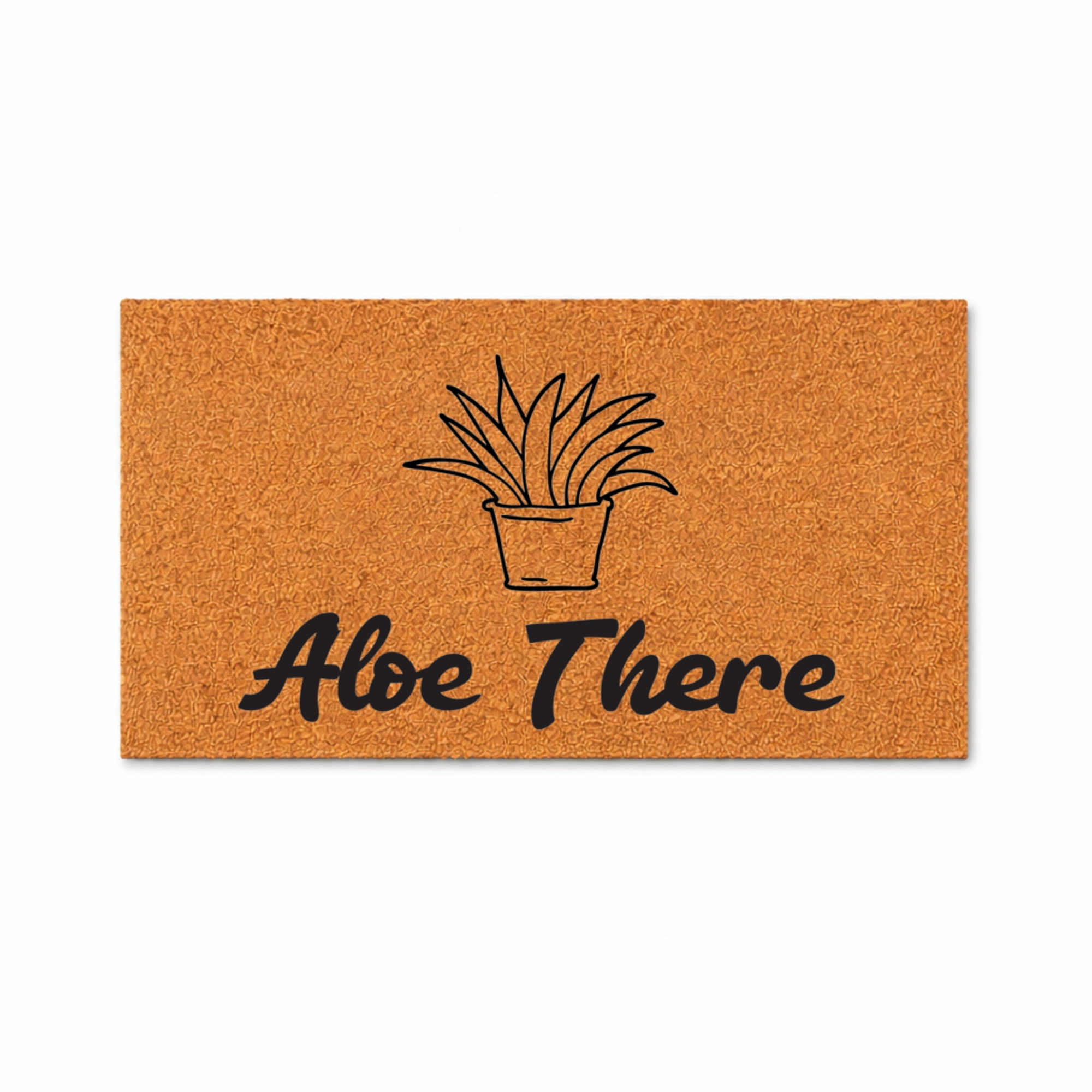 Aloe There Doormat, Funny Plant Welcome Mat, Front Door Entryway ...