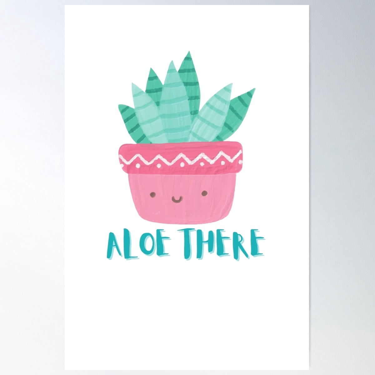 Aloe There Poster Wall Art, Modern Wall Decor For Living Room Bedroom ...