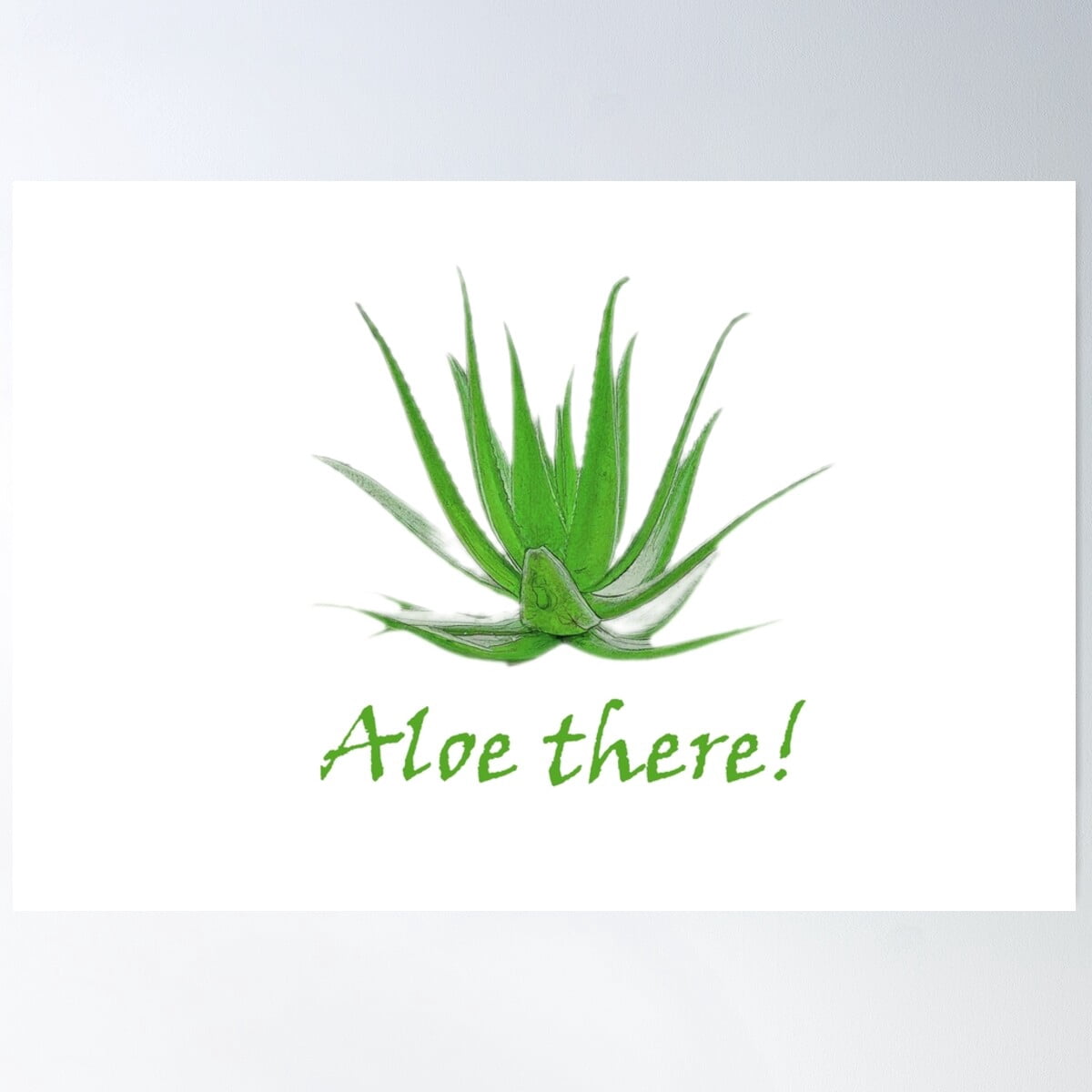 Aloe There! Poster Wall Art, Modern Wall Decor For Living Room Bedroom ...