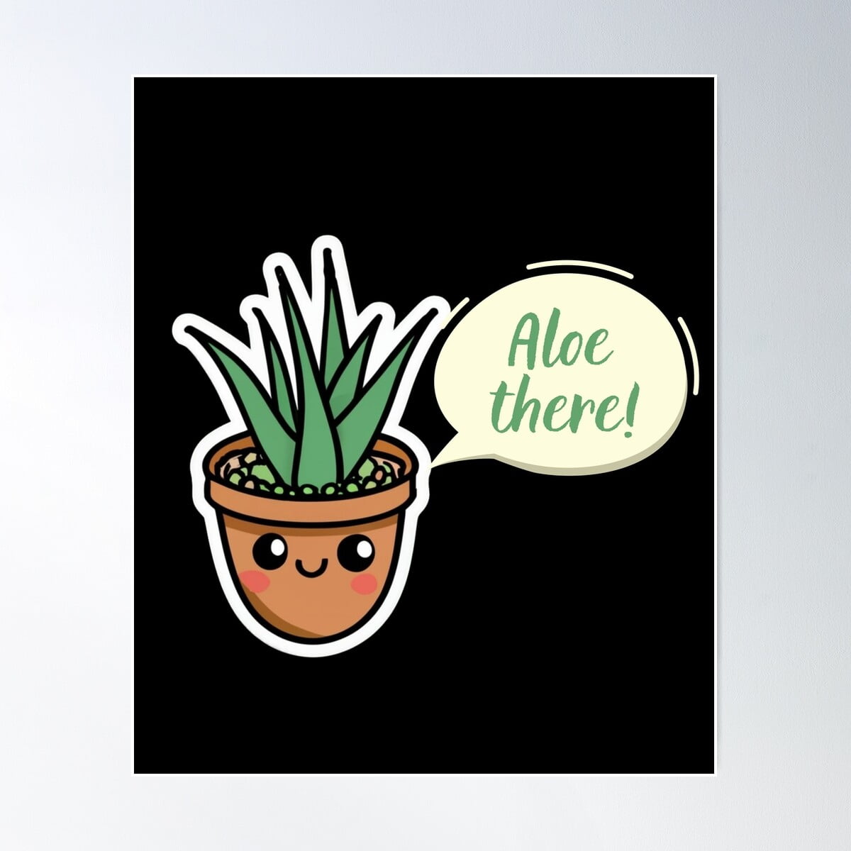 Aloe There Poster Wall Art, Modern Wall Decor For Living Room Bedroom ...