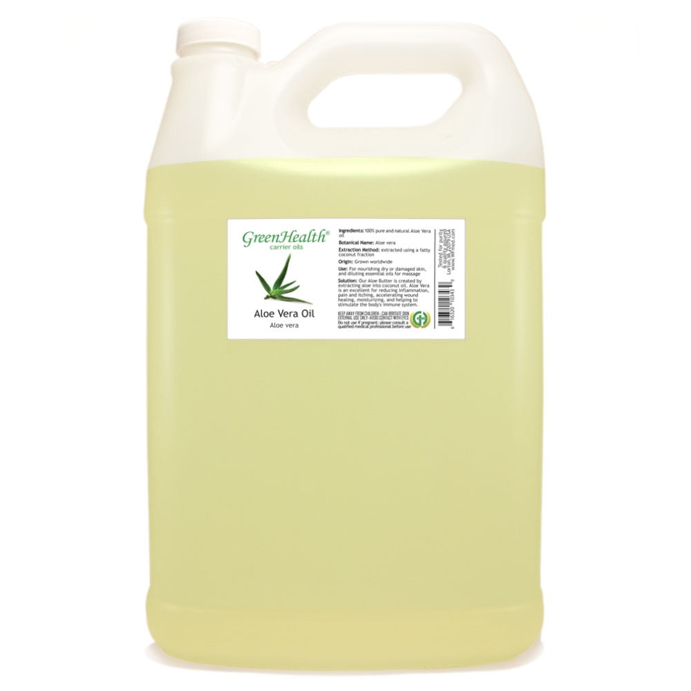 Aloe Vera Carrier Oil - 1 Gallon - Clear Plastic Jug w/ Cap ...