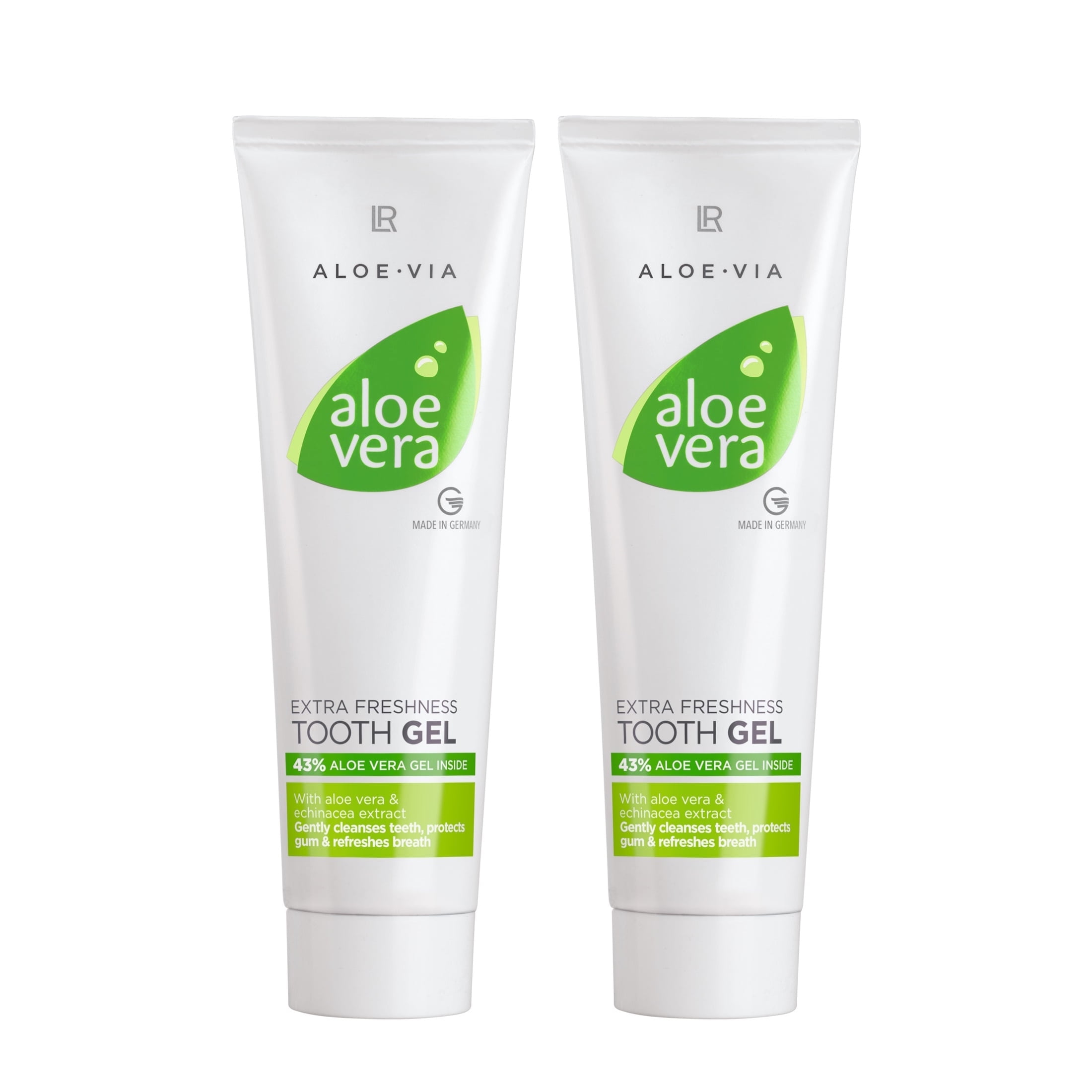 LR Aloe Vera Extra Fresh Tooth Gel with 43% Aloe Vera Gel 2 x 100ml / 2 ...