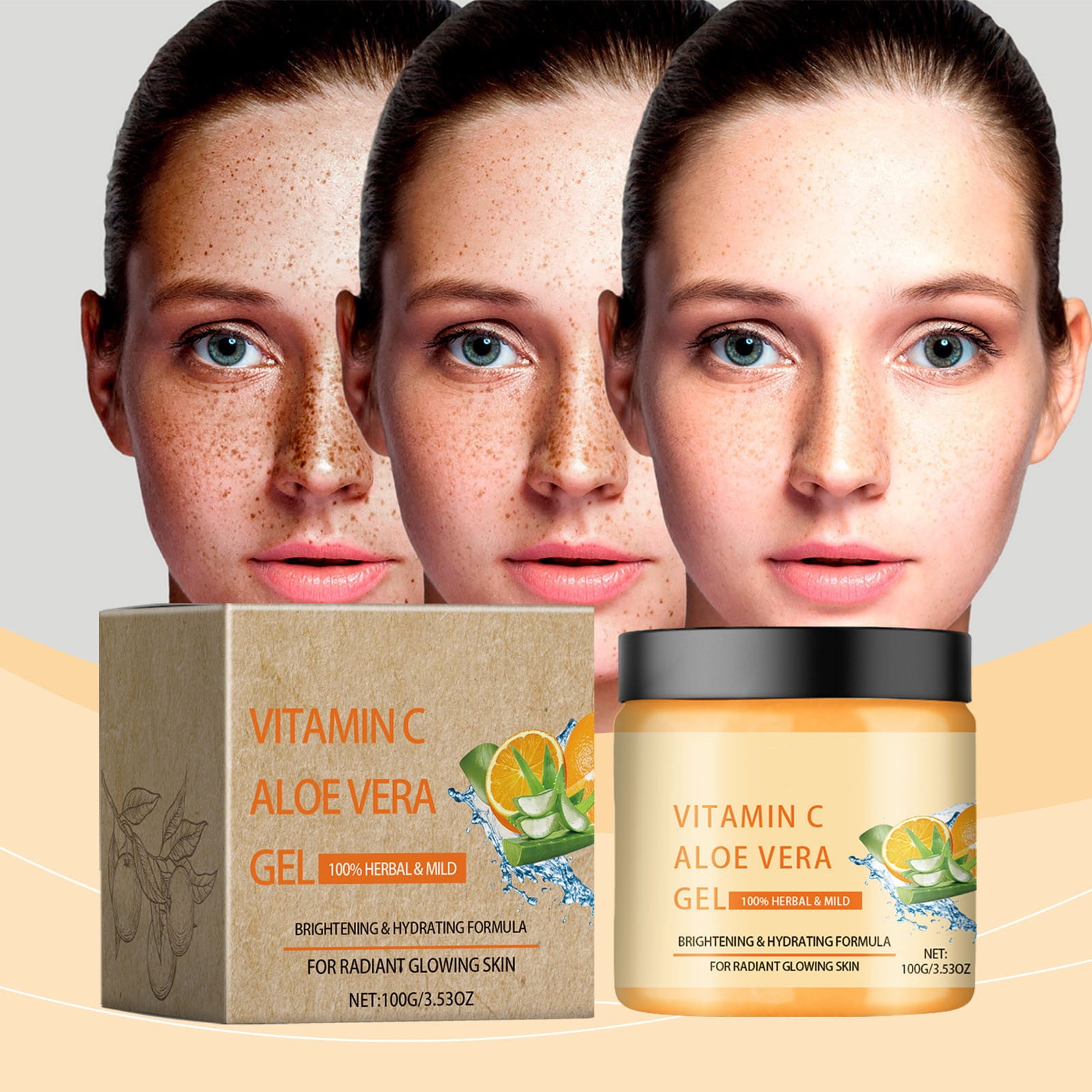 Aloe Vera Extract Gel Face Moisturizer | Deep Hydrating Firming Cream ...