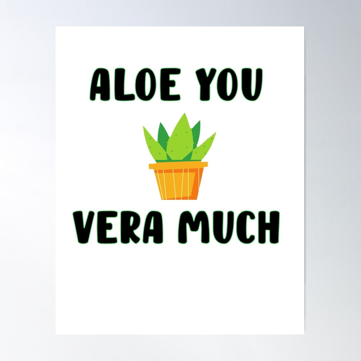 Aloe Vera Funny Quote Poster Wall Art, Modern Wall Decor For Living ...