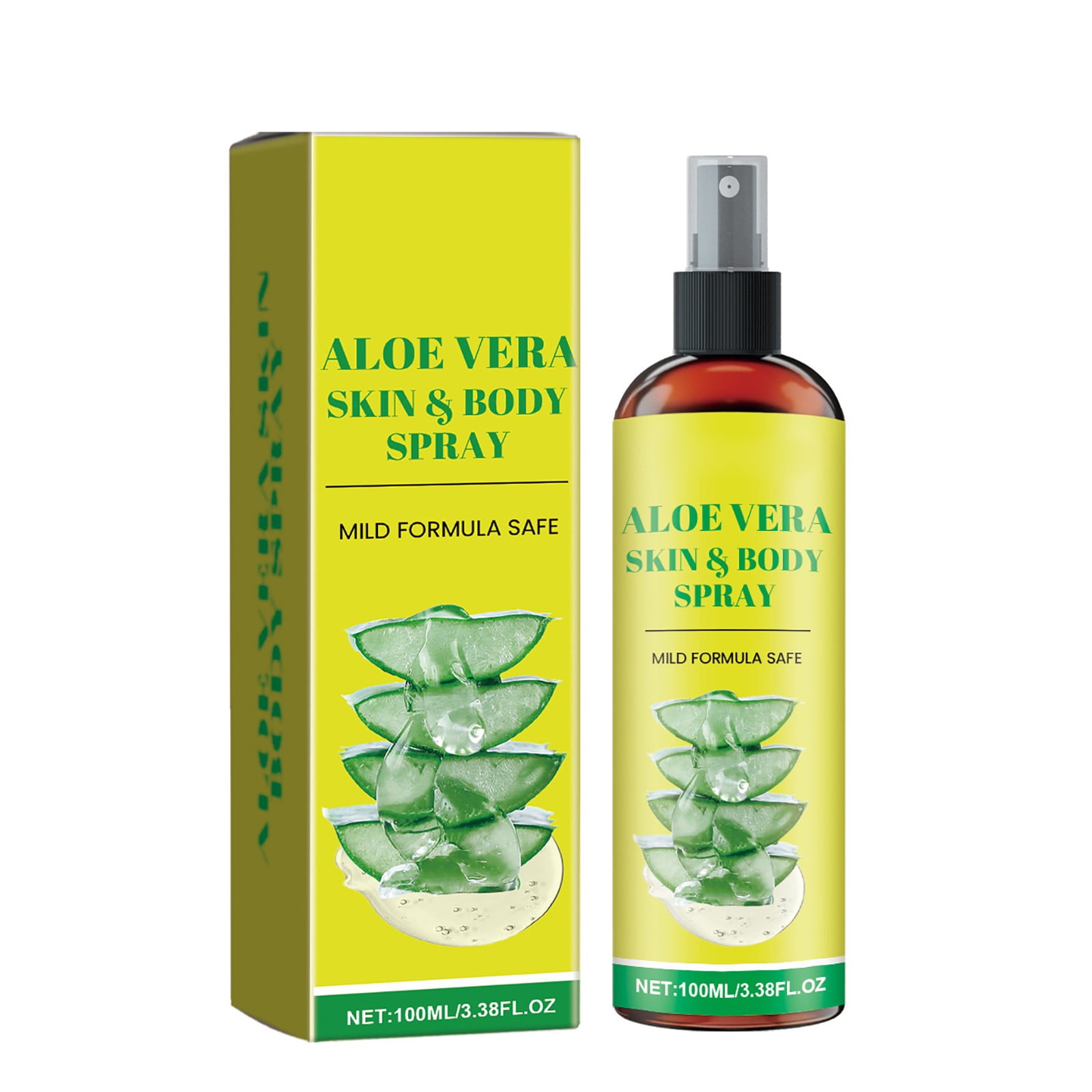 Aloe Vera Gel Spray | Instant Cooling Mist for Sunburns | No-Rub ...