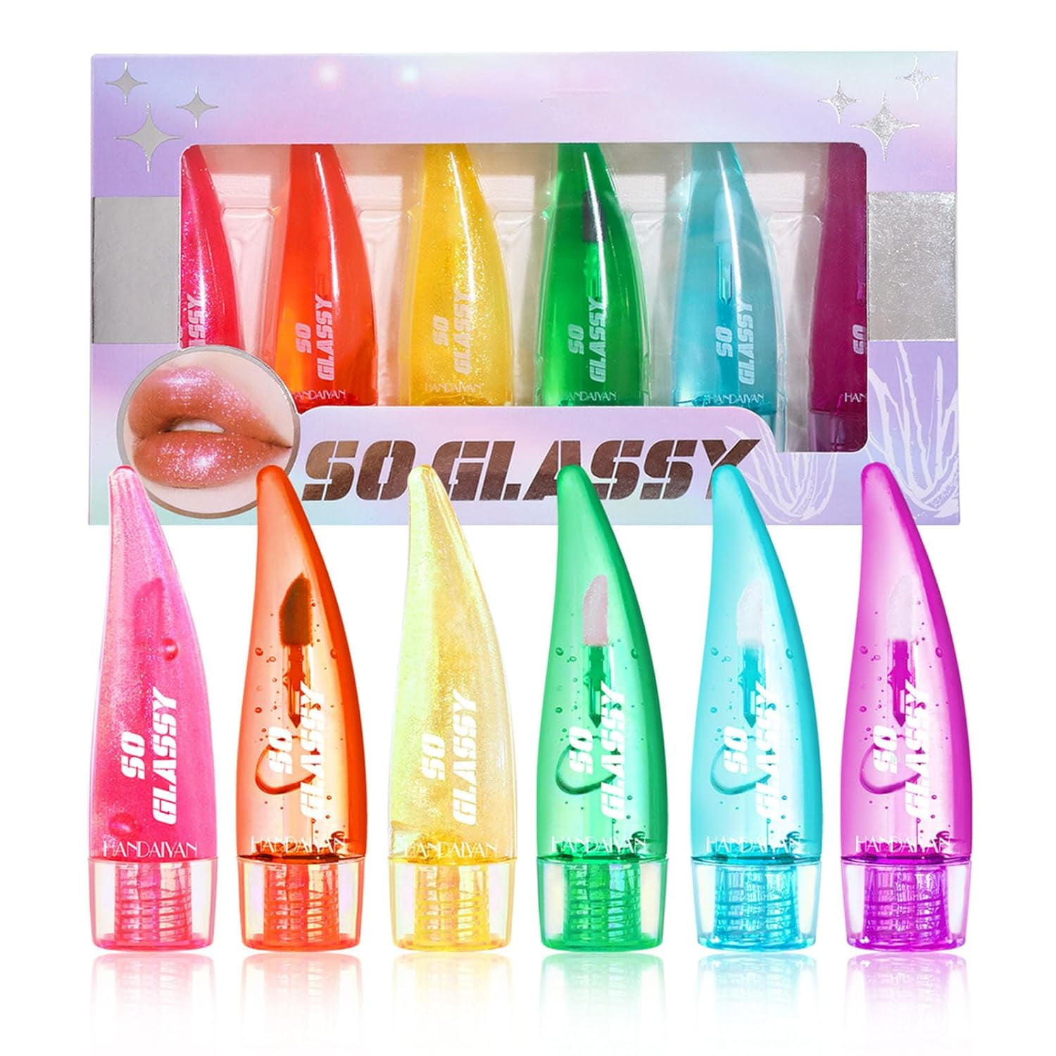 Aloe Vera Lip Balm Gift Set, 6 Pack Color Changing Lipstick Kit, Long ...