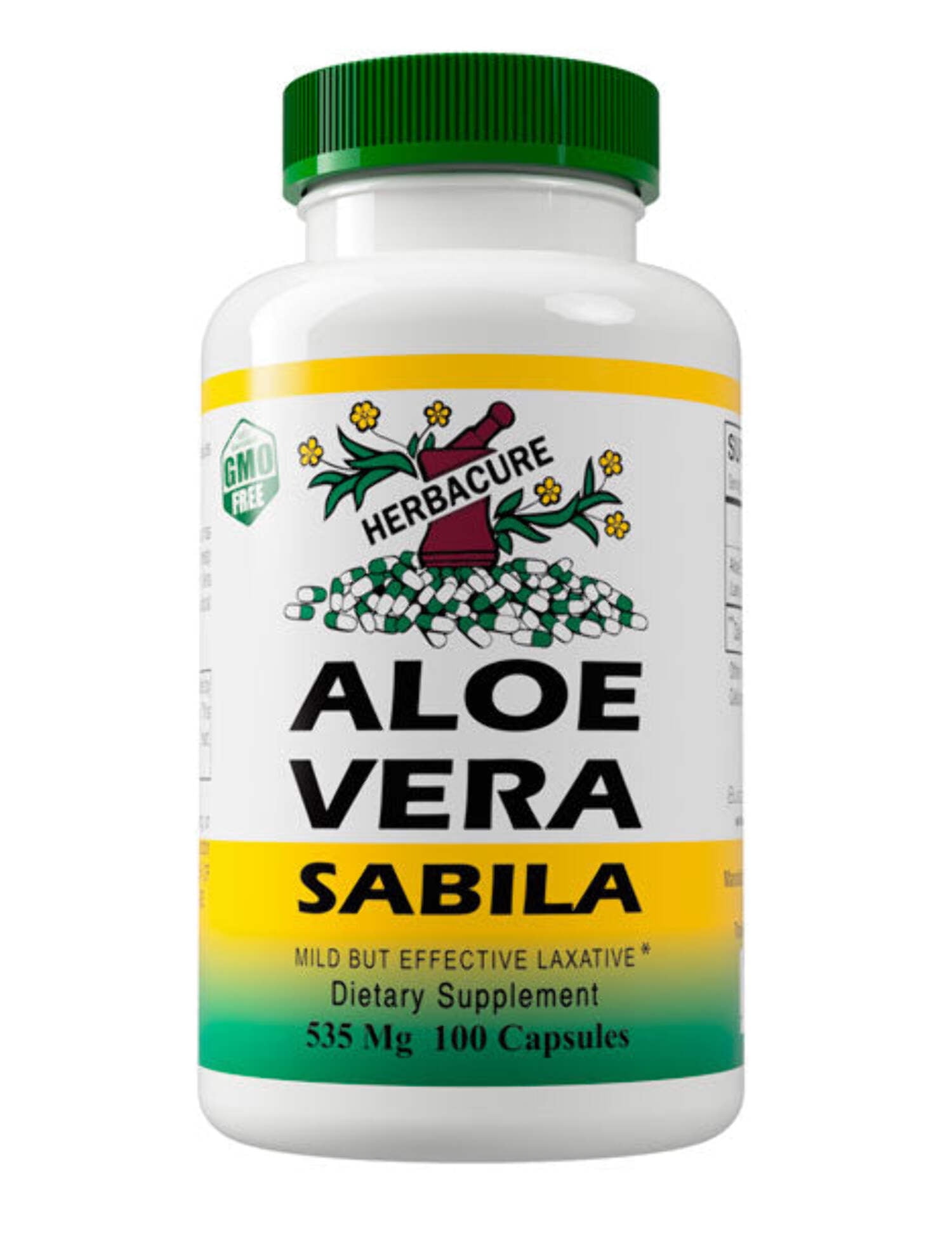 Aloe Vera Sabila Herbal Supplement Capsules, All Natural Laxative ...