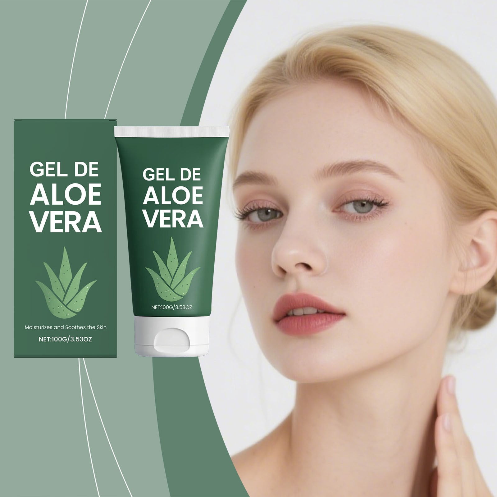 Aloe Vera Soothing and Repairing Gel, Deep Hydrating Multi Purpose Skin ...
