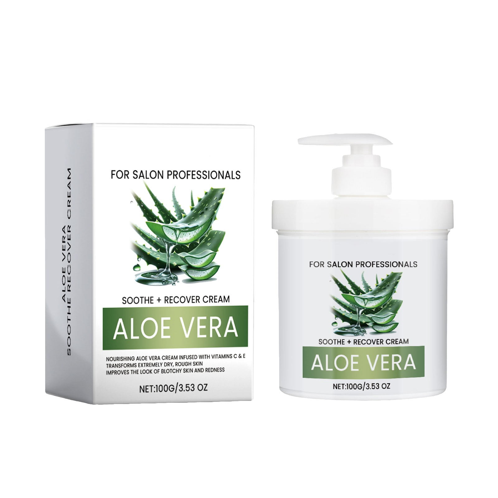 Aloe Vera Sunburn Relief Cream | Post - Sun Vitamin C & Hyaluronic Acid ...