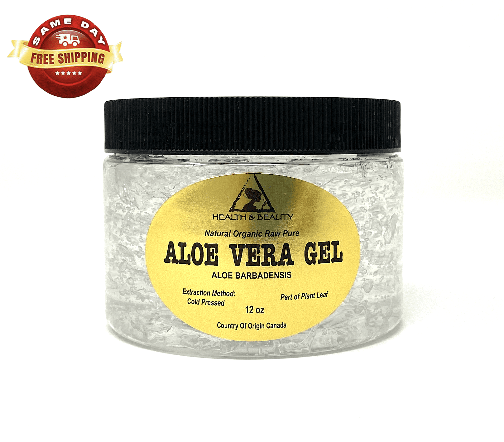 Aloe vera gel organic cold pressed natural moisturizer 12 oz - Walmart.com