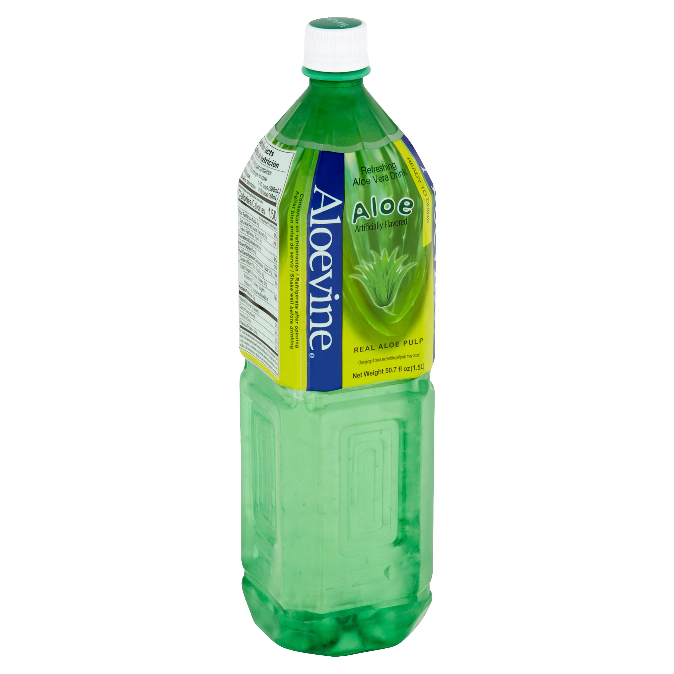 Aloevine Aloe Refreshing Aloe Vera Drink, 50.7 fl oz - Walmart.com