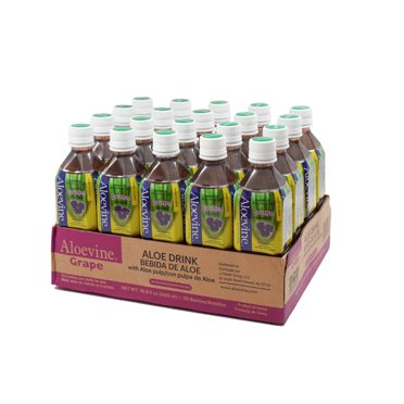 ALOEVINE Aloe Vera Juice drink Original flavor pure with chunks of aloe ...