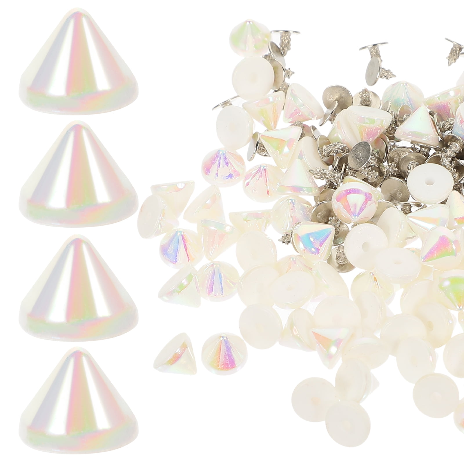 Aloha 100Pcs Crafting Studs Plastic Craft Rivets Crafting Rivet Studs ...