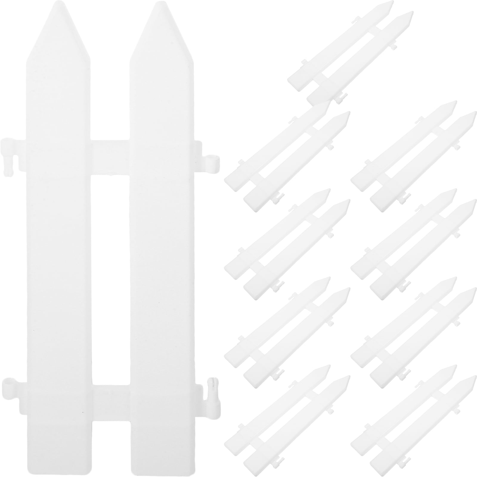 Aloha 10Pcs Fence Solid Plastic Fencing DIY Delicate Garden Courtyard ...