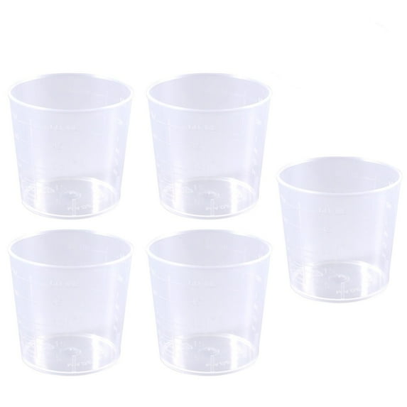 Aloha 10pcs 60mL Plastic Graduation Beakers Measurement Beaker ...