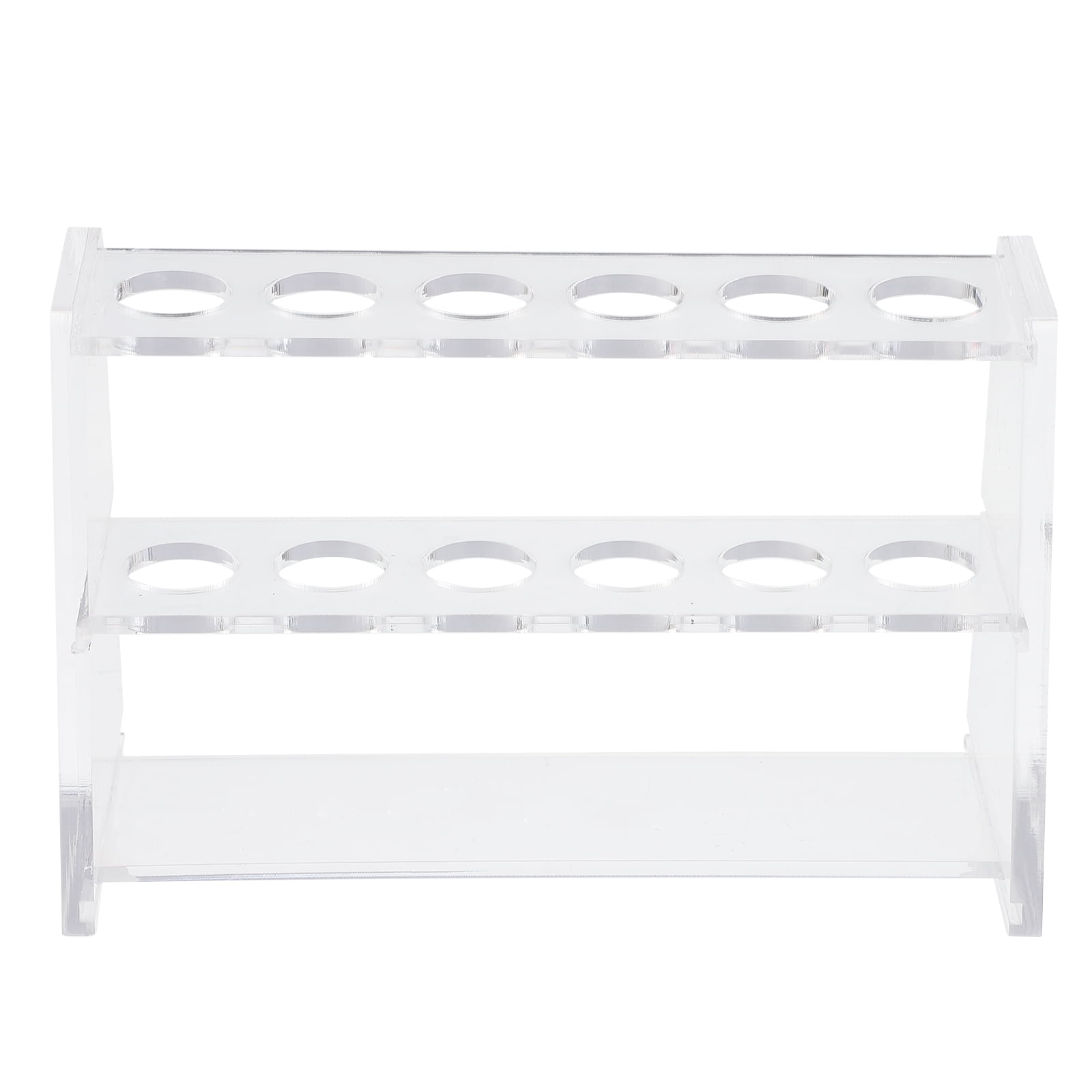 2 Layer 12 Holes Test Tube Rack Acrylic Shelf Transparent Tube Holder ...