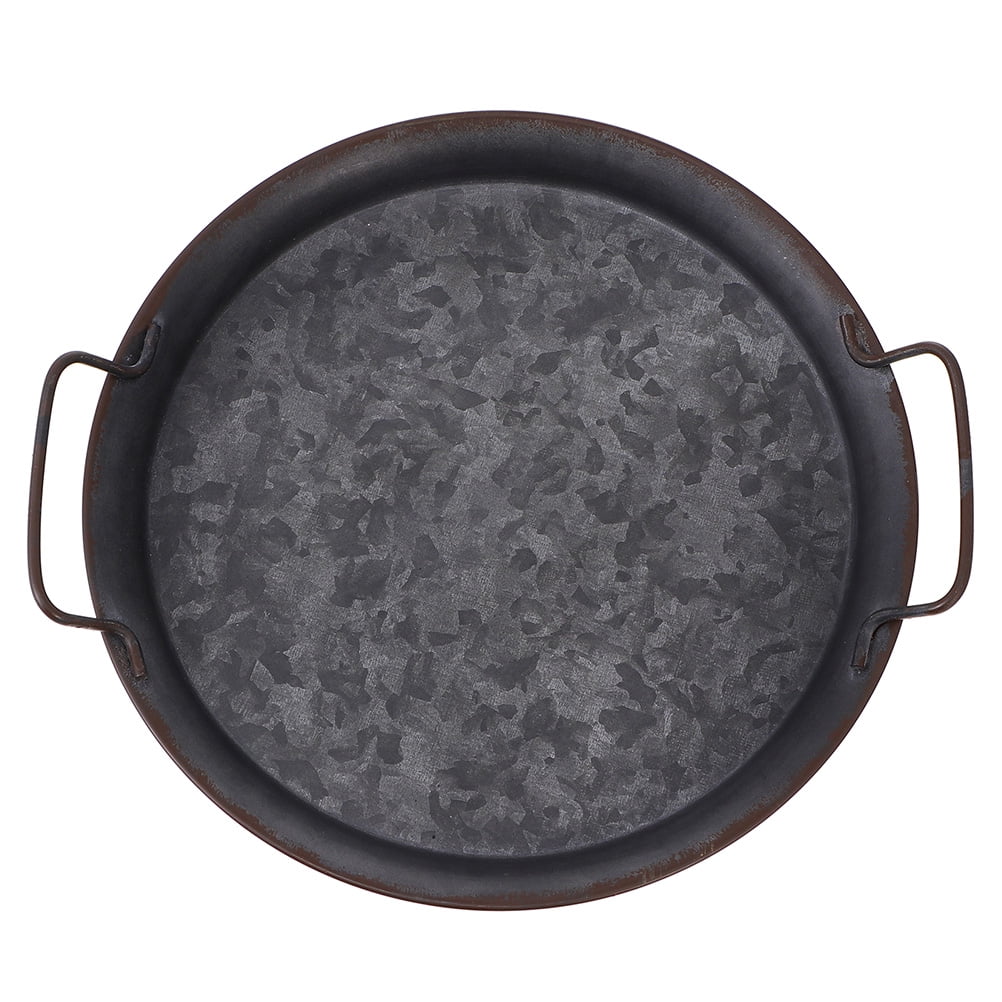 Aloha 1Pc Old Wrought Iron Tray Kitchen Storage Tray Photo Prop with ...