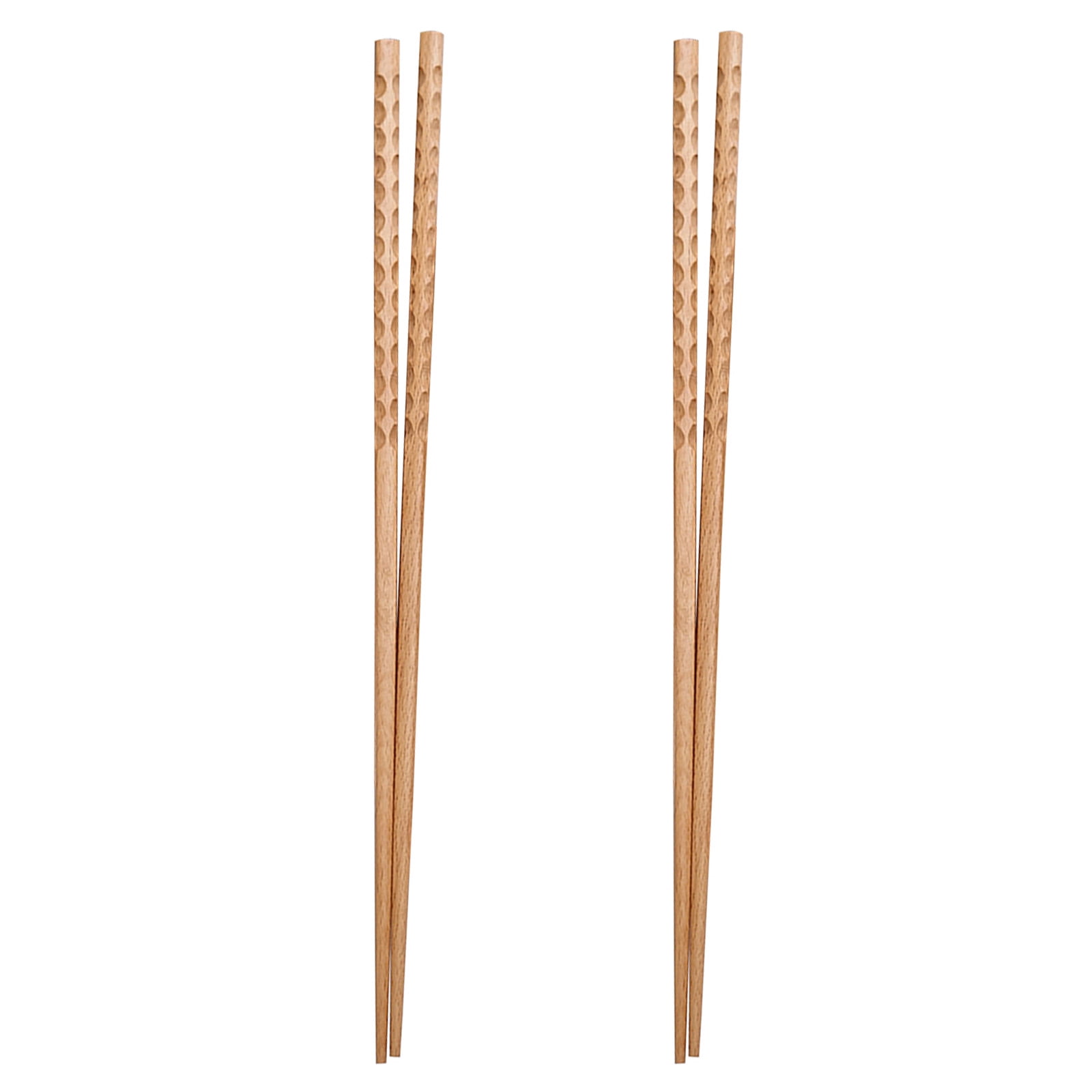 Aloha 2 Pairs Wood Lengthen Chopsticks Multifunction Frying Noodle ...