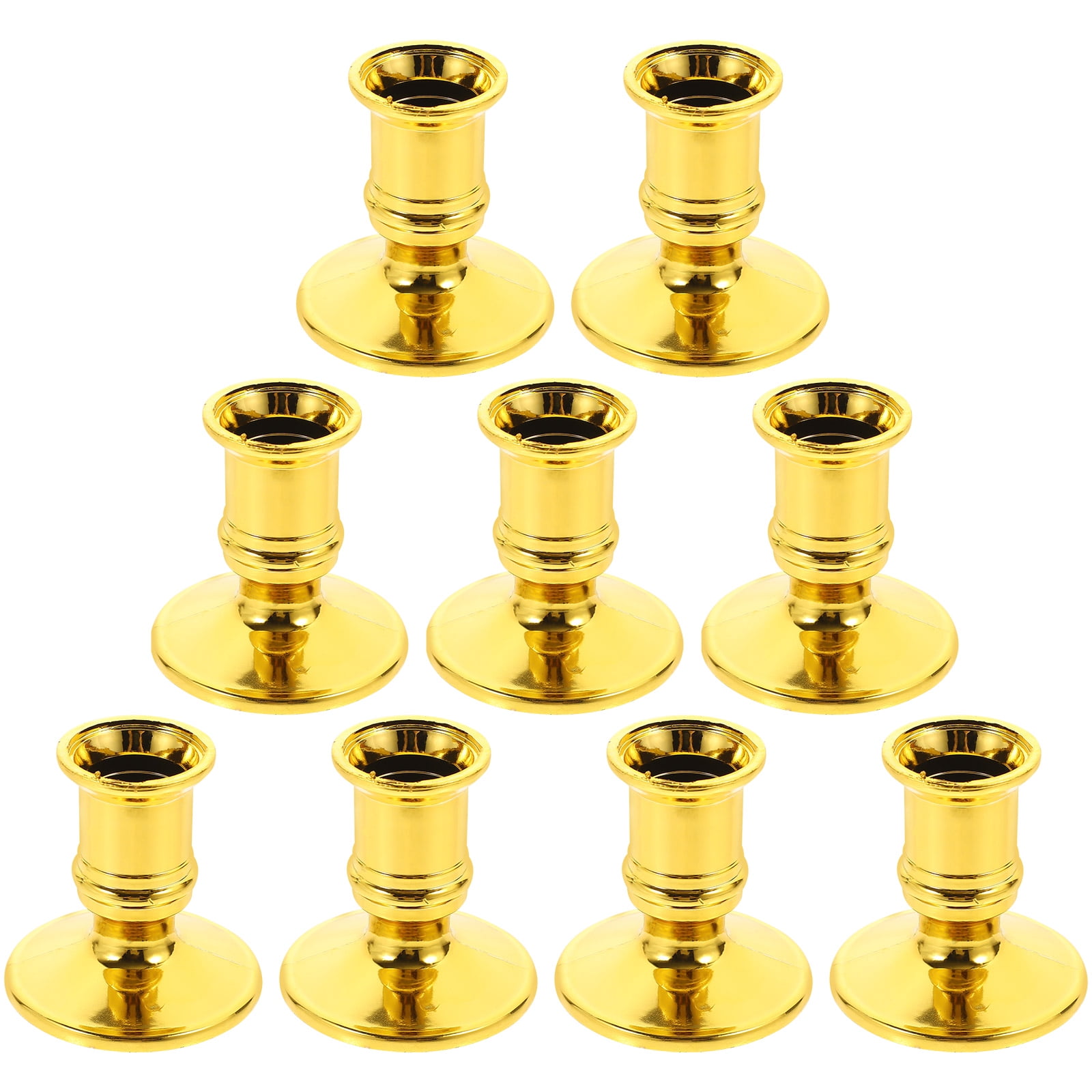 Aloha 20PCS Candle Base Plastic Traditional Dinner Candlesticks Pillar ...
