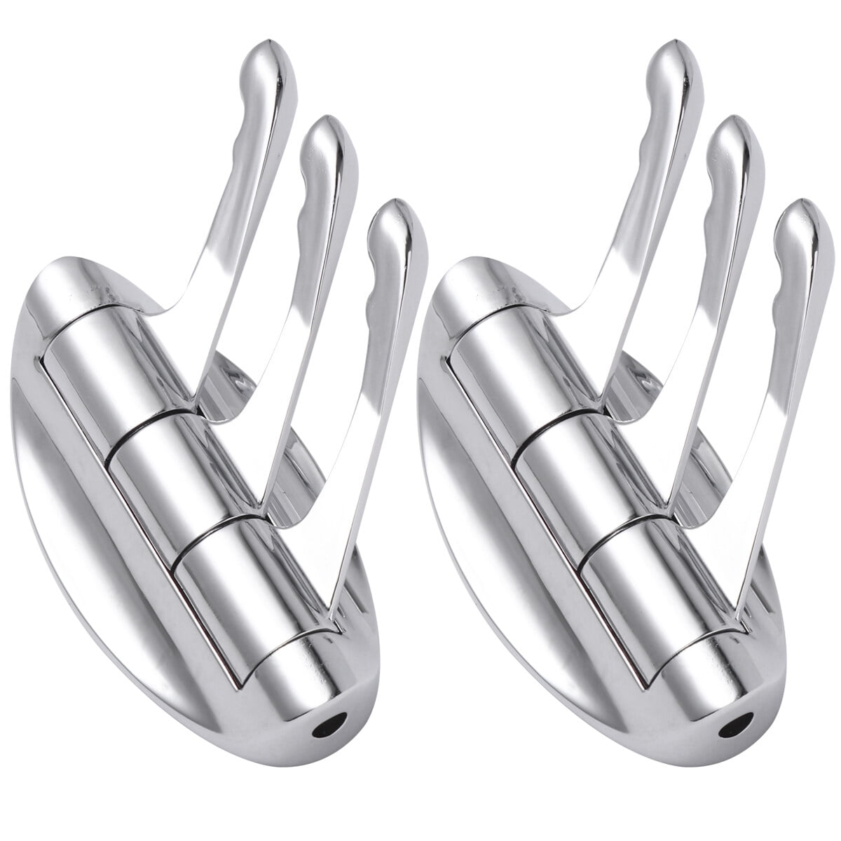 2-Pack Triple Swivel Coat Hooks with 3 Rotating Arms, Hangers for ...