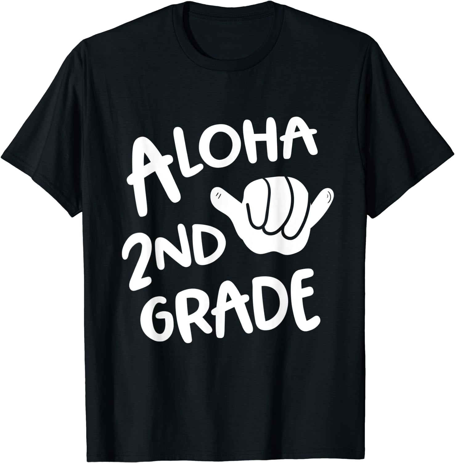 Aloha 2nd Grade Back To School Hawaii Shaka Cool Hawaiian T-Shirt ...
