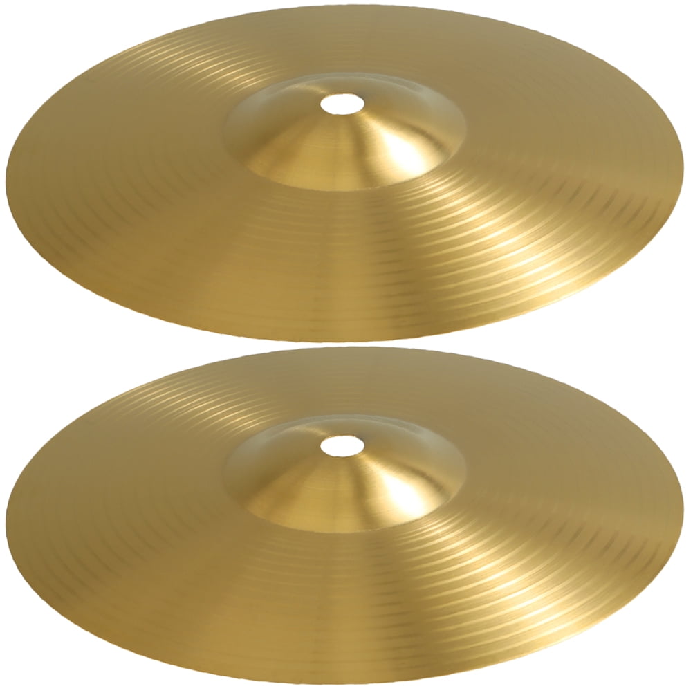 Aloha 2pcs Drum Set Cymbals Jazz Drum Cymbal Brass Crash Cymbal Music ...