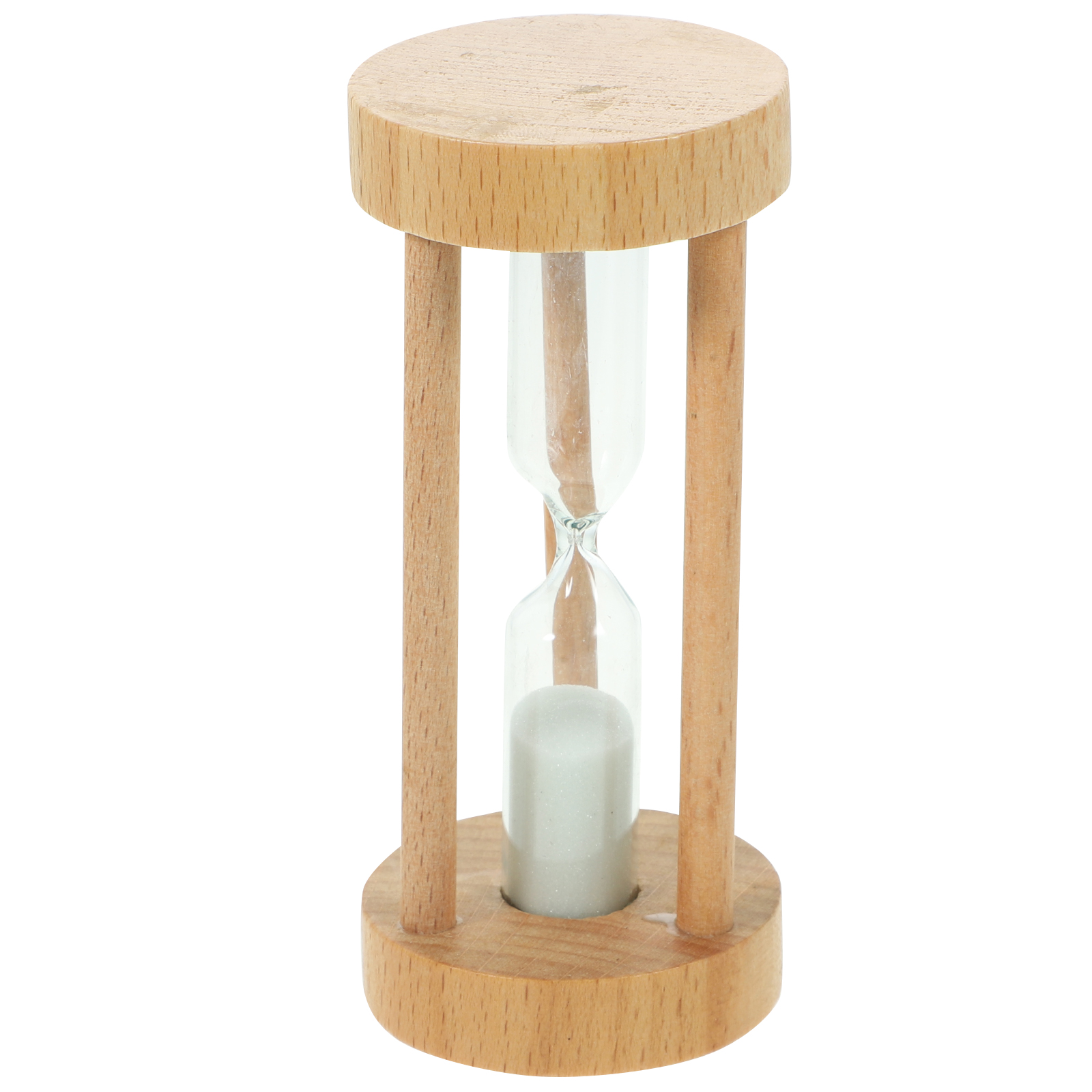 Raindrops 3 Minute Wooden Sandglass Timer Clock with White Sand for ...