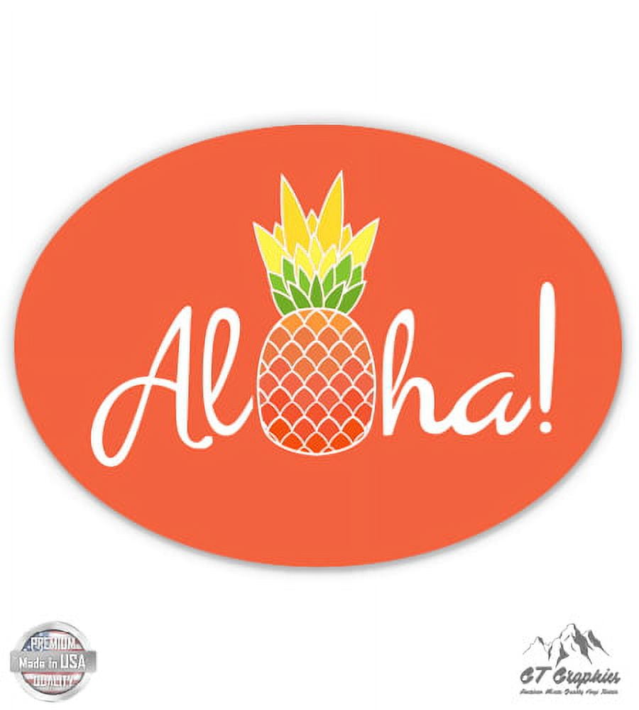 Aloha - 3" Vinyl Sticker - For Car Laptop I-Pad Phone Helmet Hard Hat ...