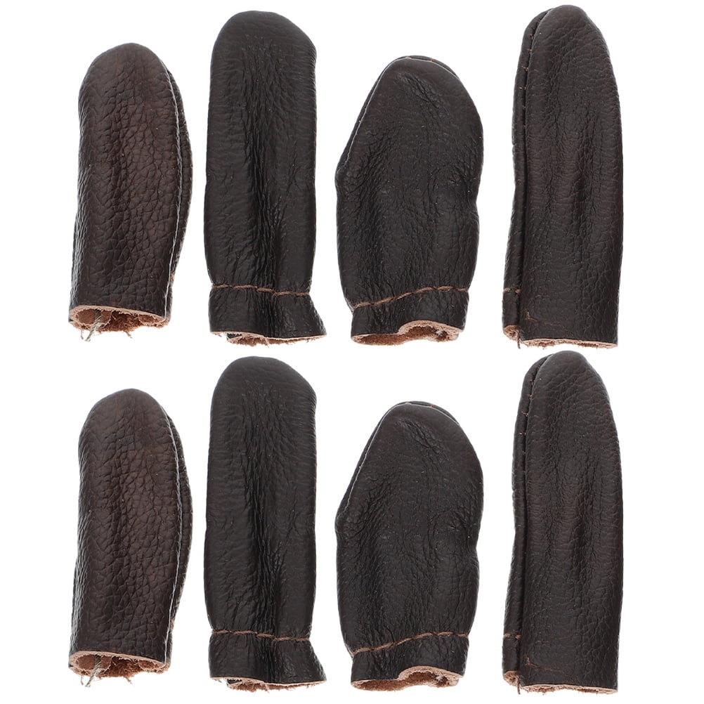 Aloha 4 sets of DIY Leather Thimble Cross Stitch Finger Cover DIY ...