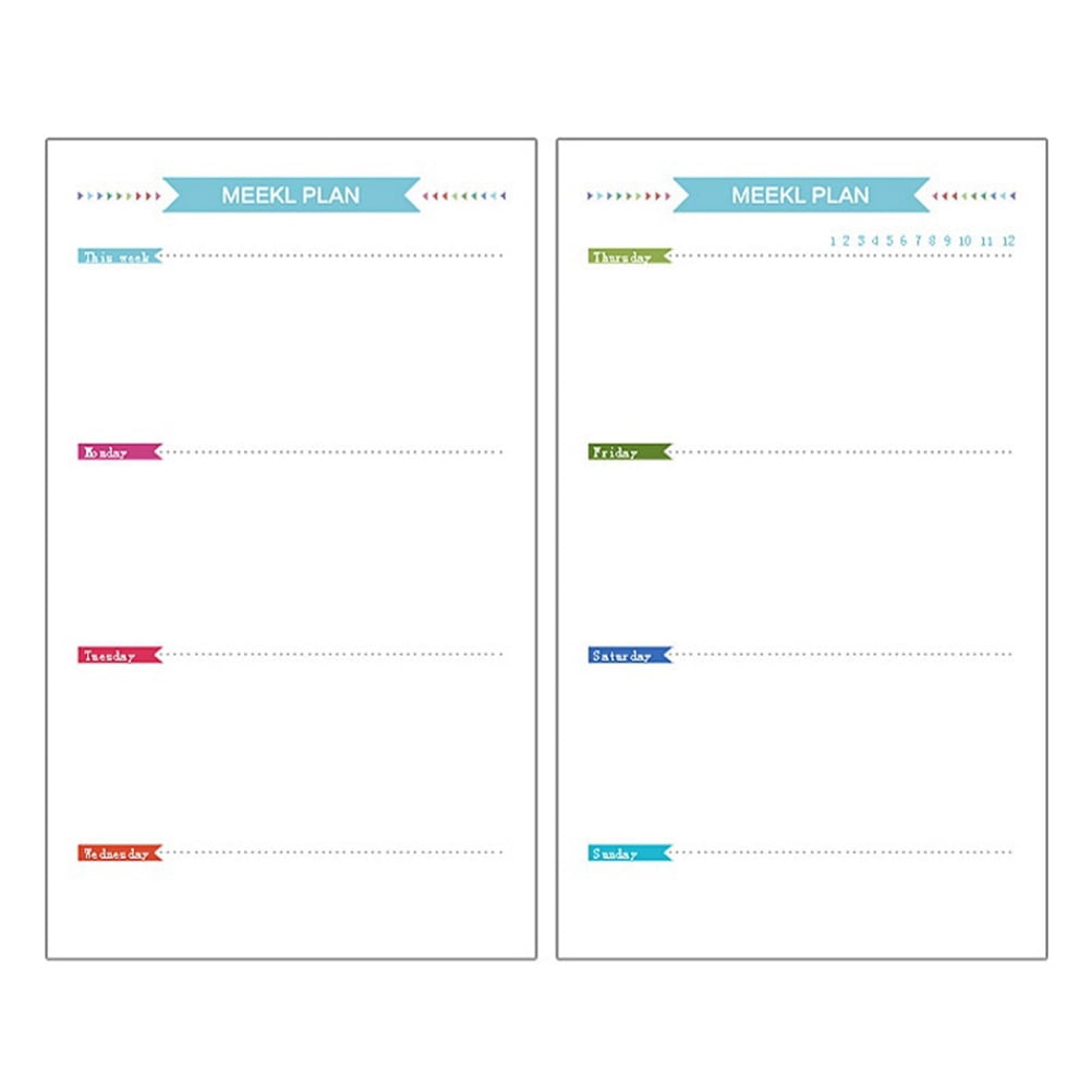 Aloha 40 Sheets A6 Size 6-Hole Paper Refills For Notebook Planner ...