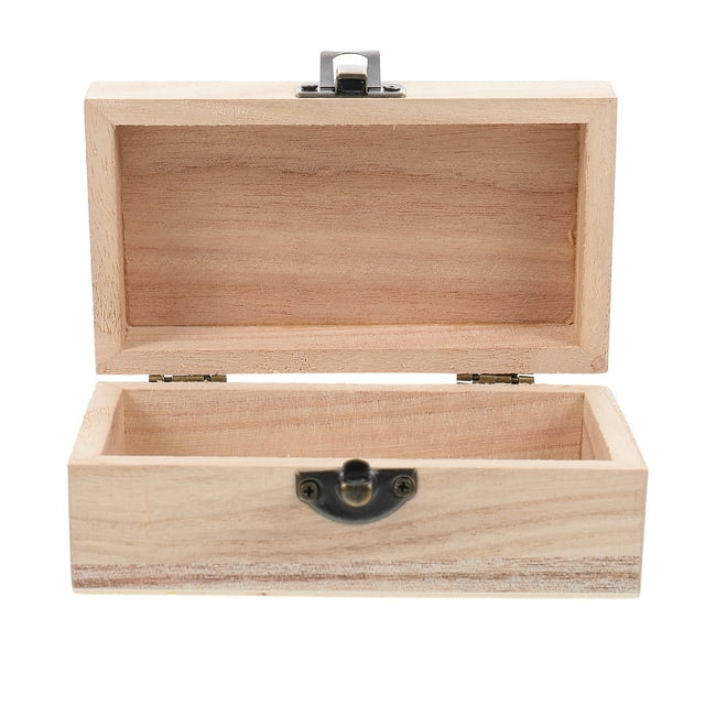 Aloha 5pcs Rectangle Wood Box Unfinished Wooden Jewelry Storage Case ...