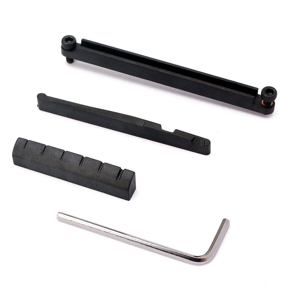 Aloha Adjustable Lifting Acoustic Guitar Brigde Saddle Upper Lower Nut ...