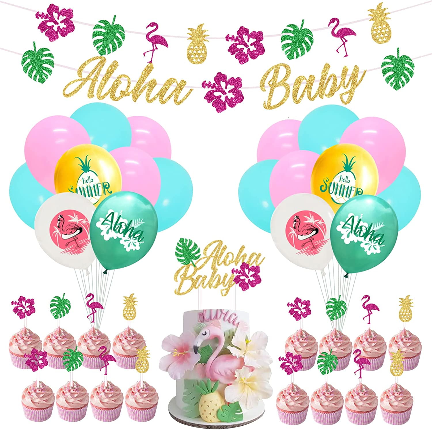 Aloha Baby Shower Decorations - Tropical Baby Shower Decorations ...