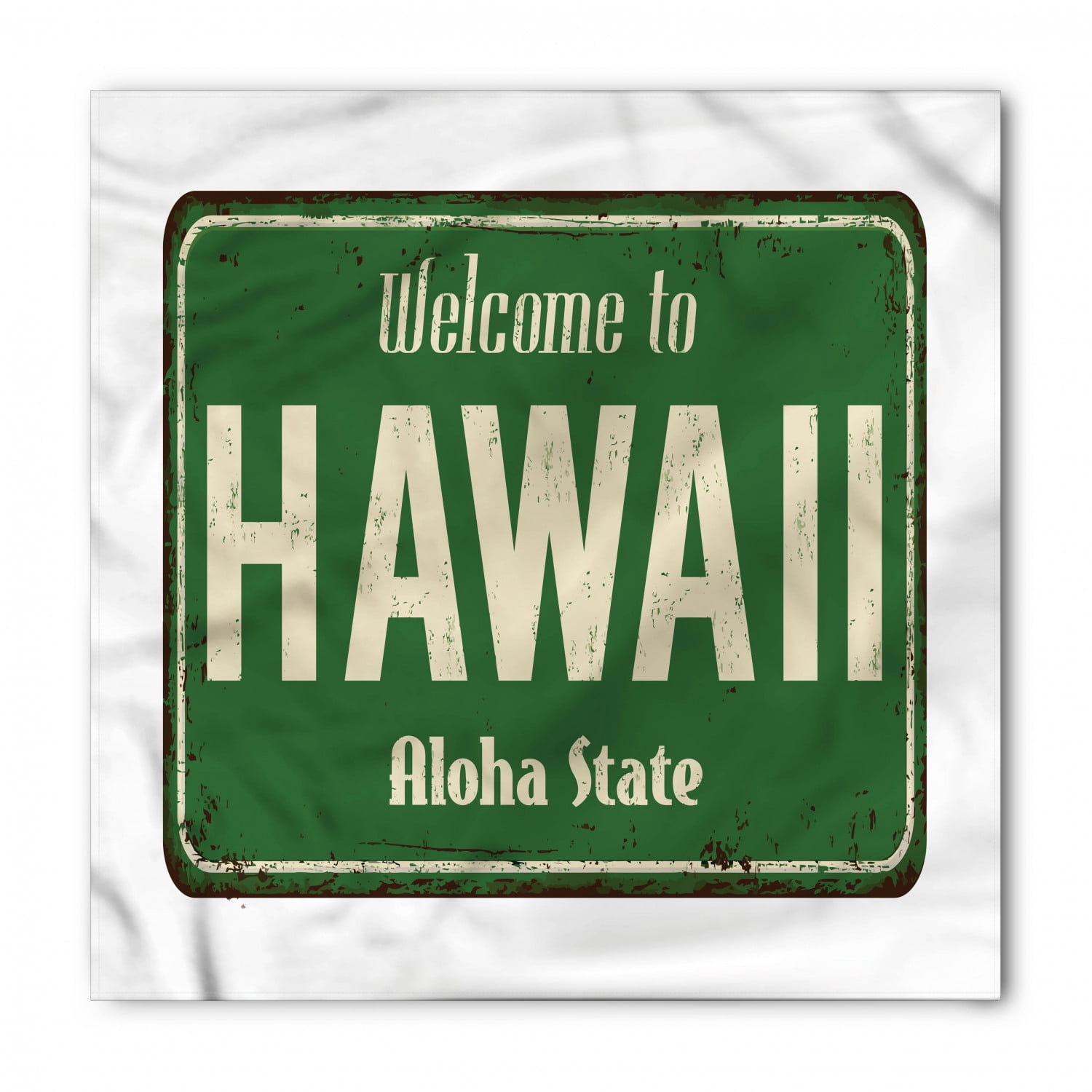 Aloha Bandana, Welcome to Hawaii Vintage, Unisex Head and Neck Tie, by ...