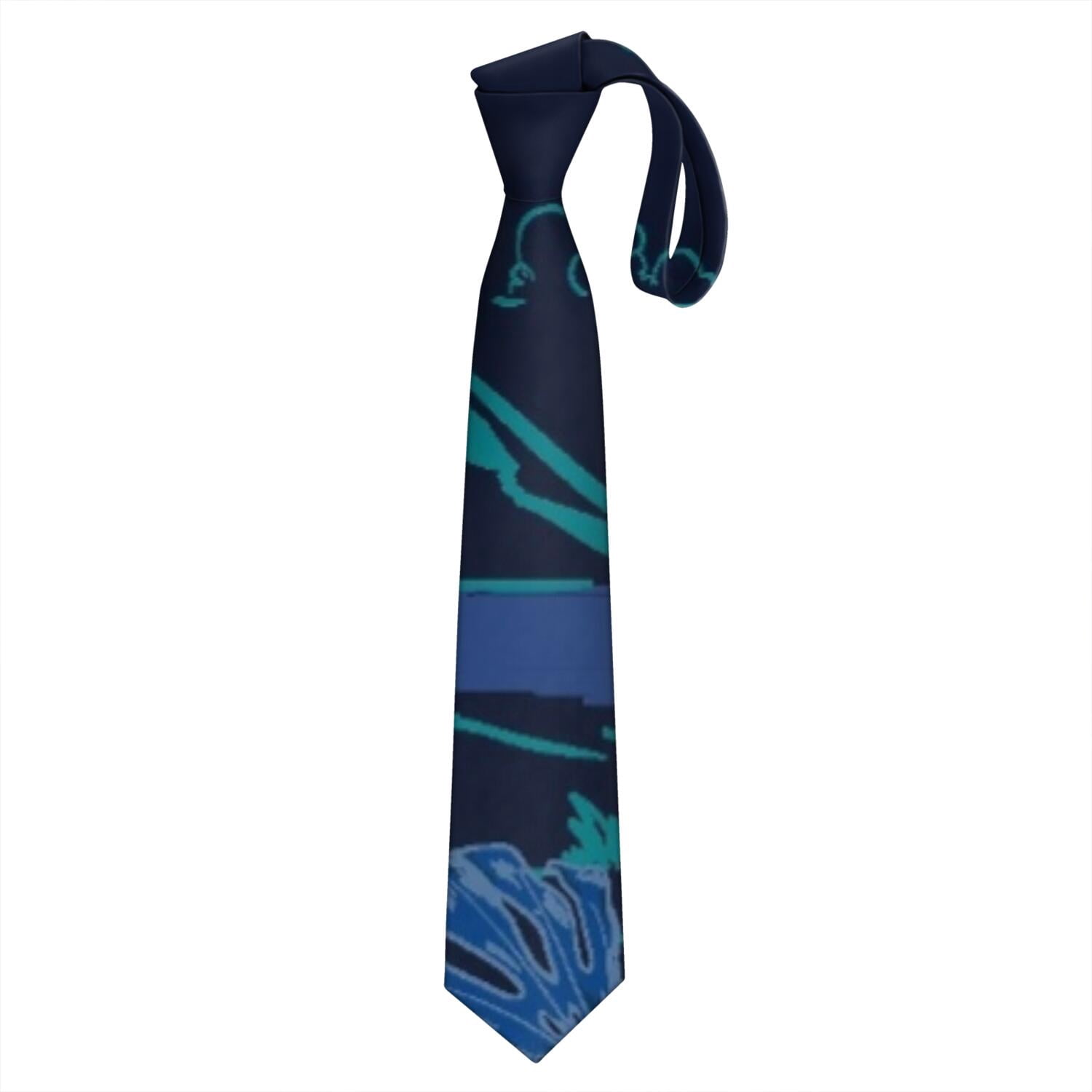 Aloha Beach Vacation Men's Necktie - Elegant Satin Wedding Tie for ...