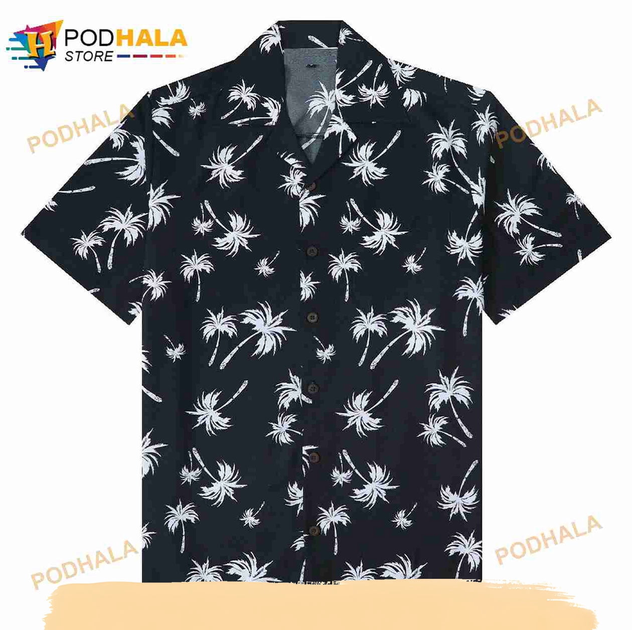 Aloha Casual Button Down Cruise Beach Party Hawaiian Shirt - Walmart.com