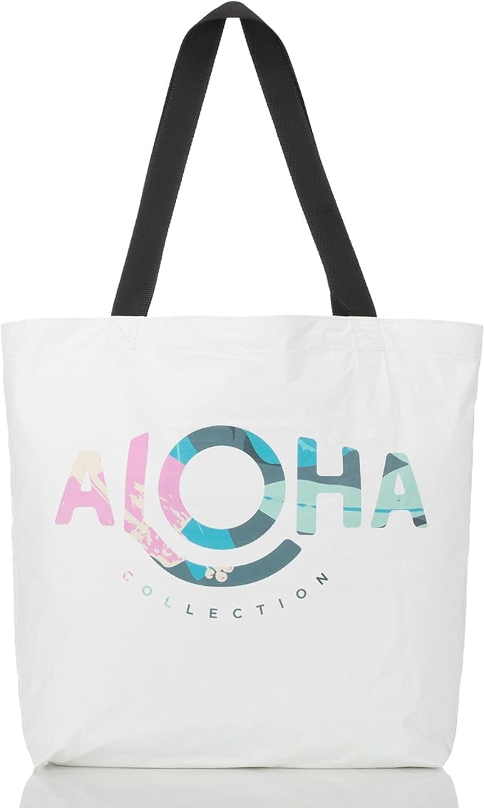 Aloha Collection Reversible Lightweight Splash-proof Beach Tote Bag ...