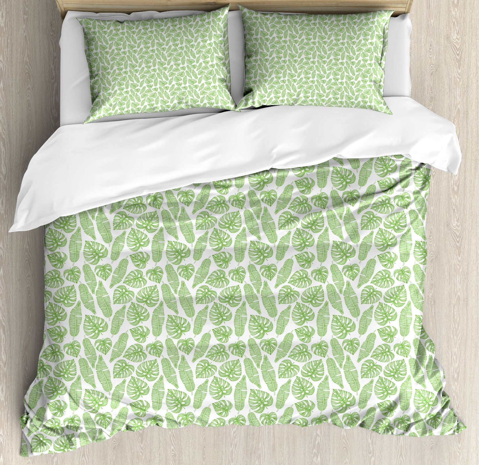 Aloha Duvet Cover Set, Continuous Monochromatic Repetition of Tropical ...