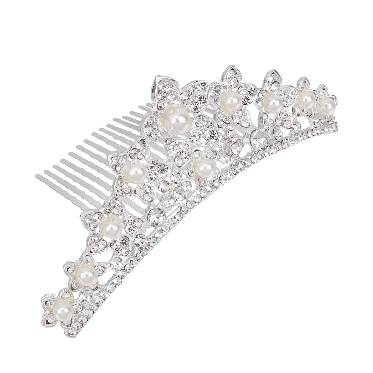 Aloha Elegant Tiara Crown Exquisite Insert Hair Comb Wedding Pageant ...