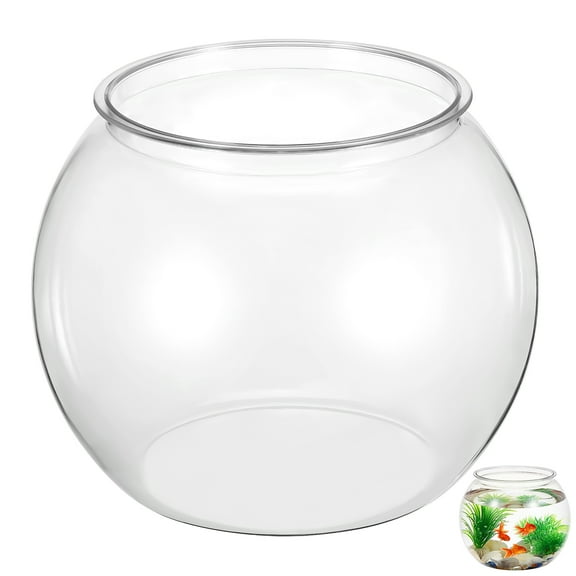 16 oz Clear Mini Plastic Fish Bowls (12 Pack) for Drinks, Decorations ...