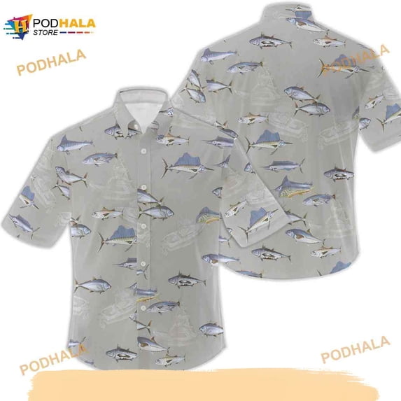 Aloha Fish Hawaiian Shirt - Walmart.com