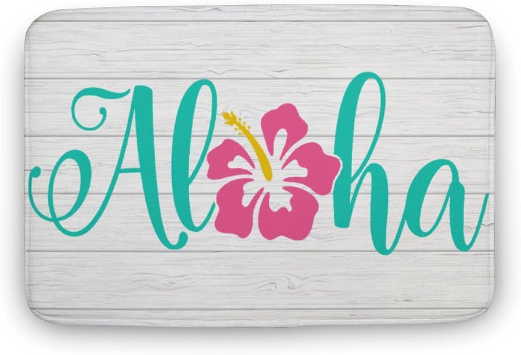 Aloha Floor Mat Spring Summer Farmhouse Home Seasonal Decor For ...