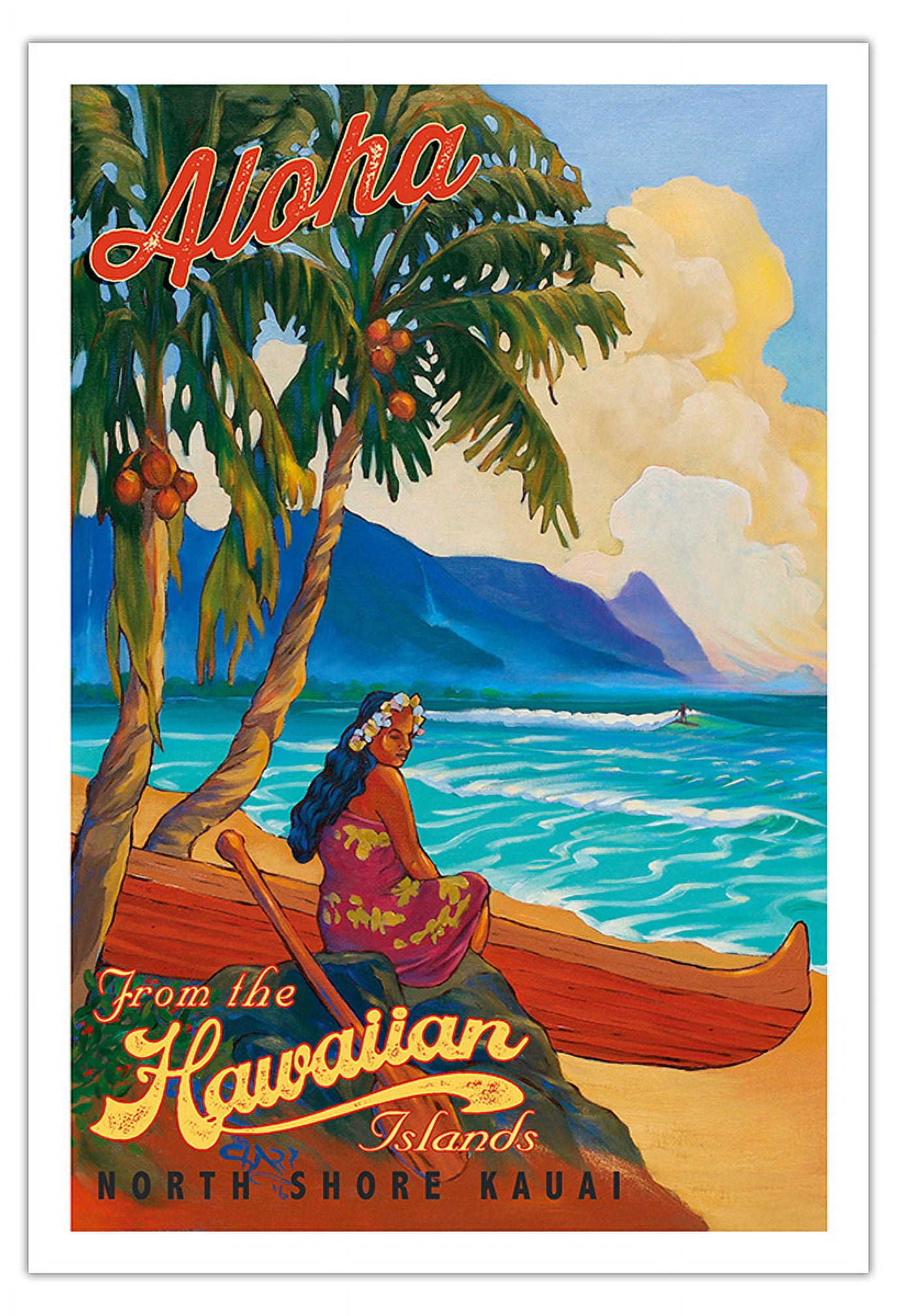 Aloha From the Hawaiian Islands - North Shore Kauai Hawaii - Vintage ...